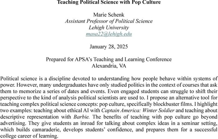 Teaching Political Science with Pop Culture | Political Science ...